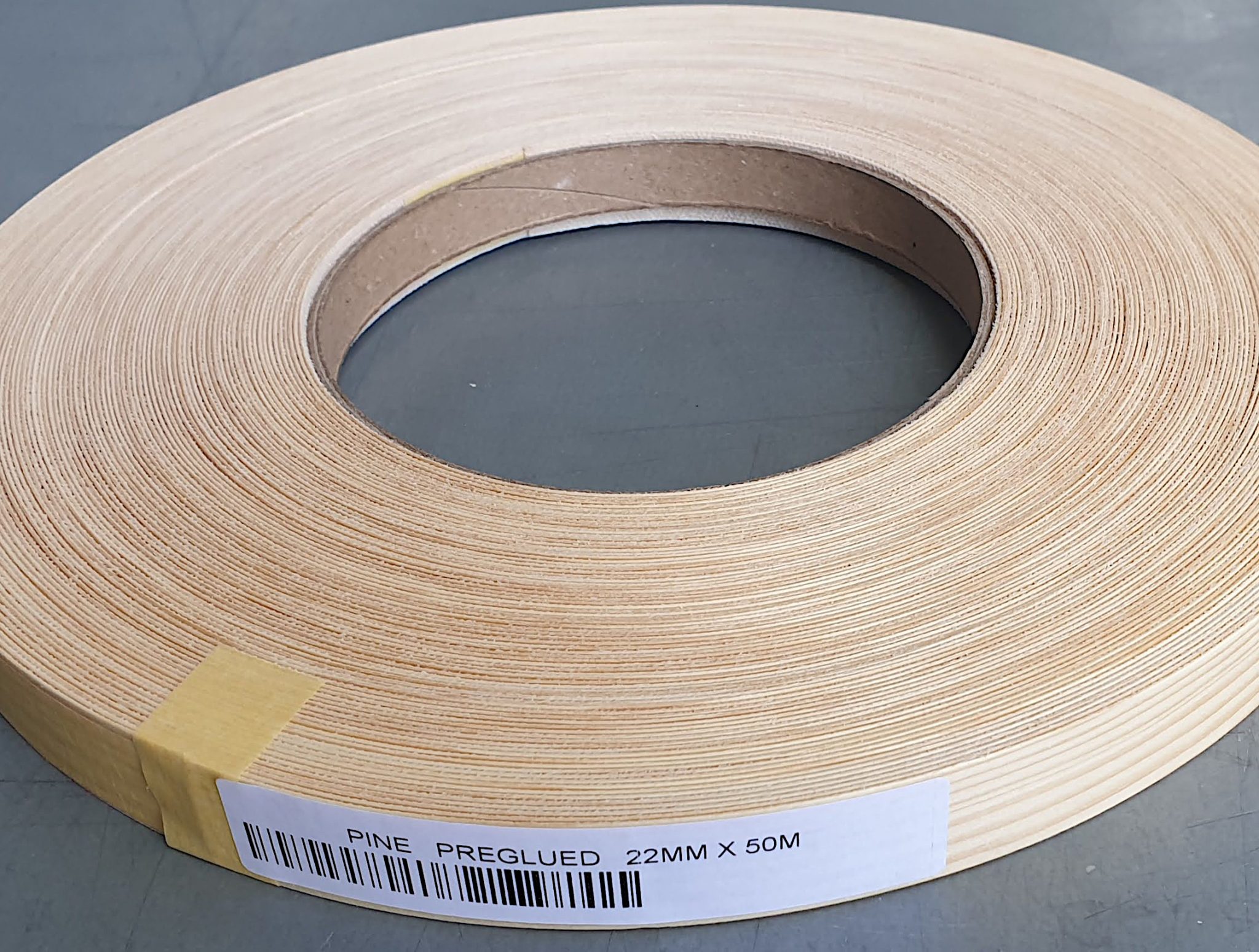 Pine Edging 22mm X 50m. Preglued | Elraco Distributors.
